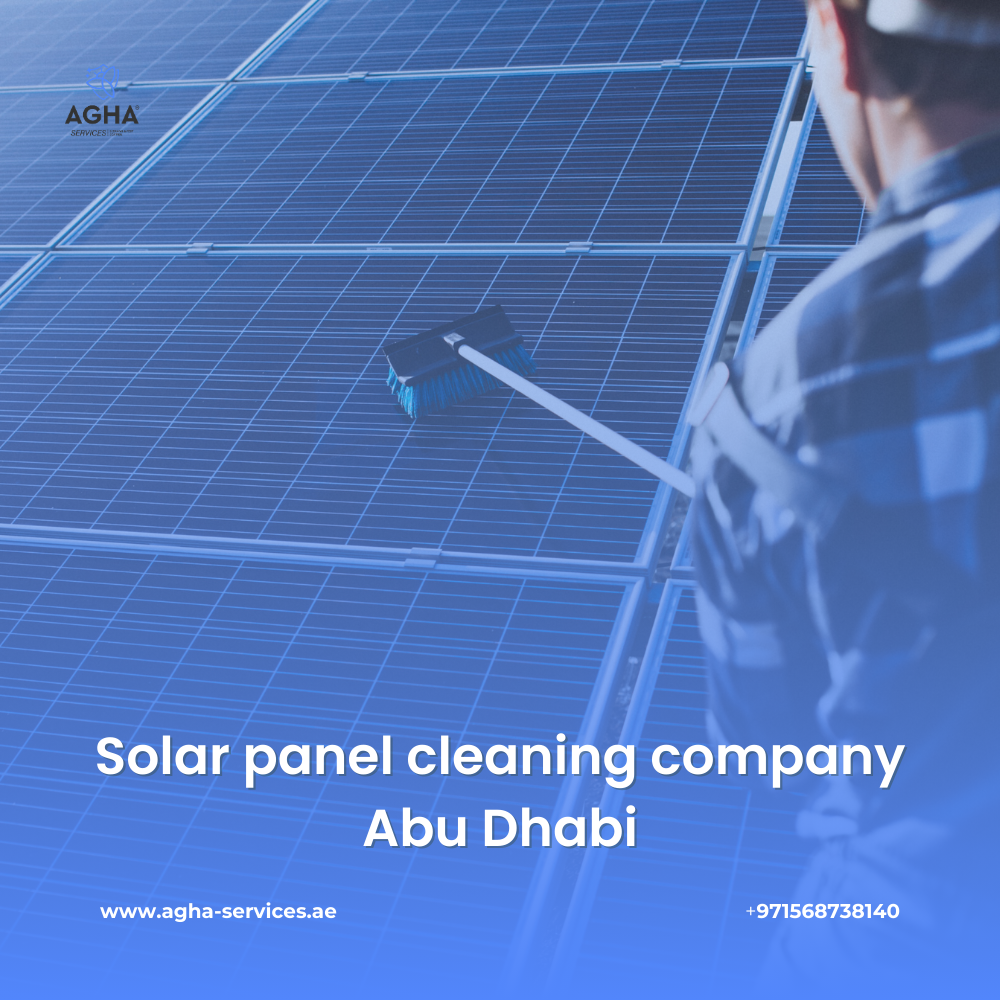 Best solar panel cleaning company Abu Dhabi | 0568738140